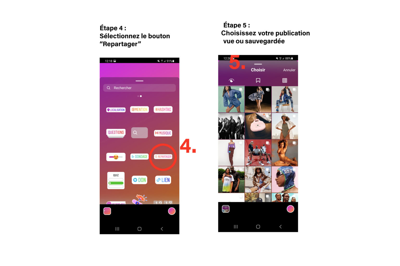Instagram : voici comment reposter un post en story désormais