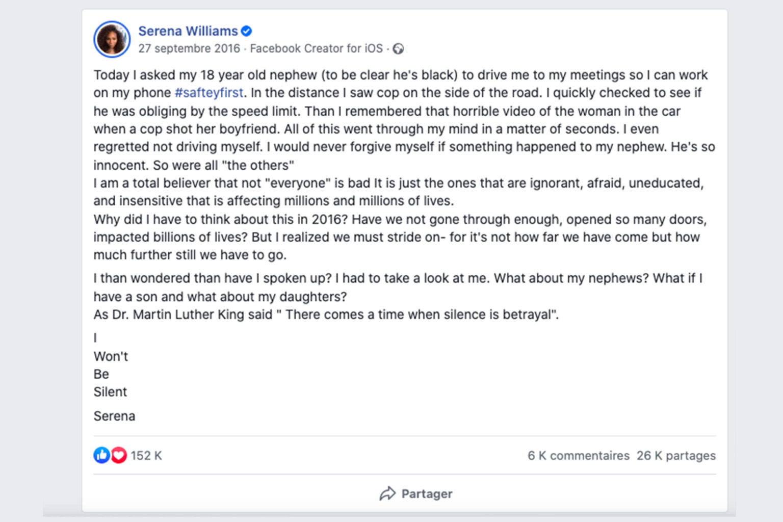 Serena Williams : Toutes ces fois où elle a pris position pour les femmes