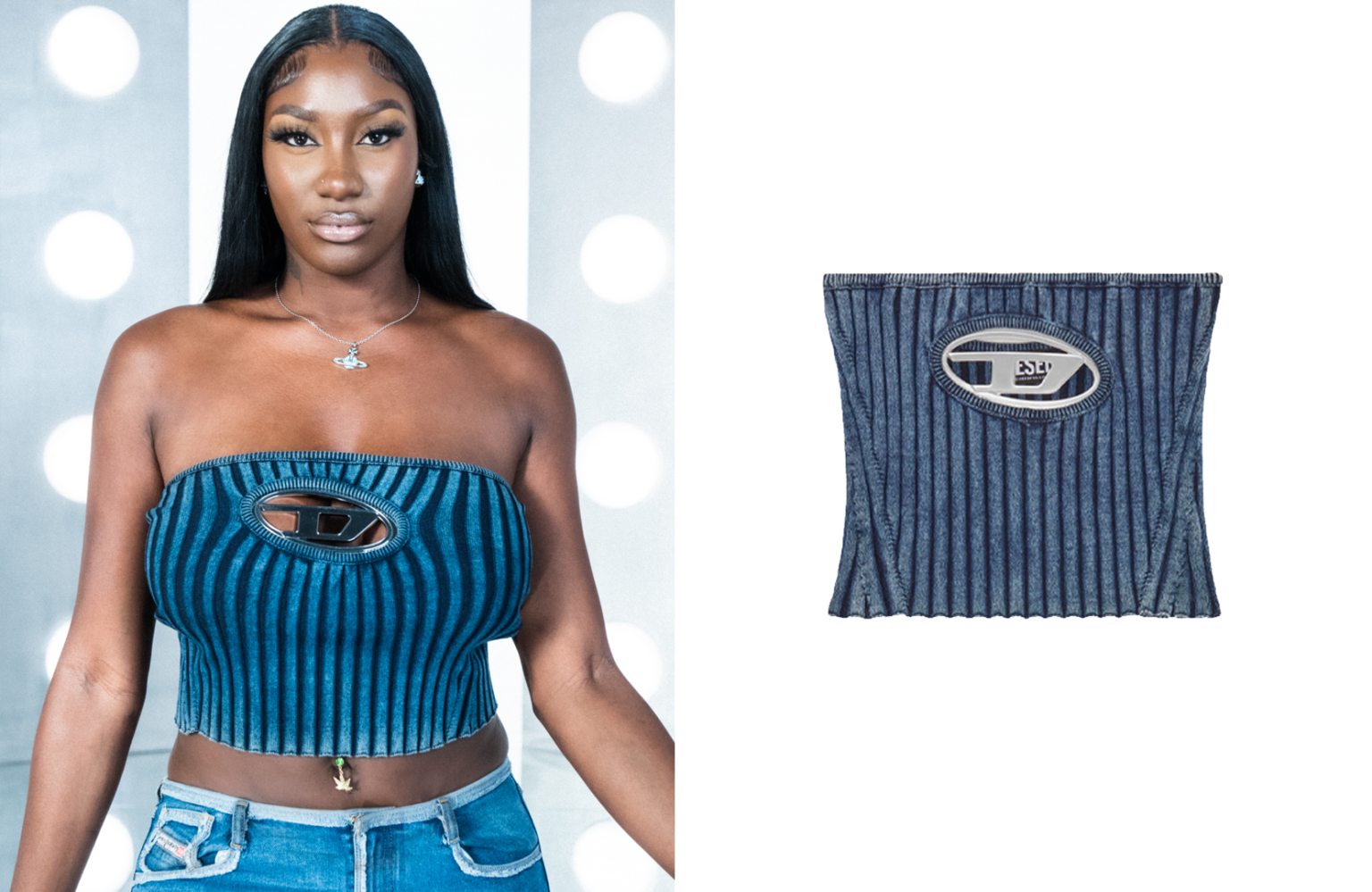 Aya Nakamura fait gagner ses tenues Jacquemus, Diesel et Jean Paul Gaultier